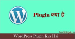 WordPress Plugin Kya Hai - HindiBlog4U